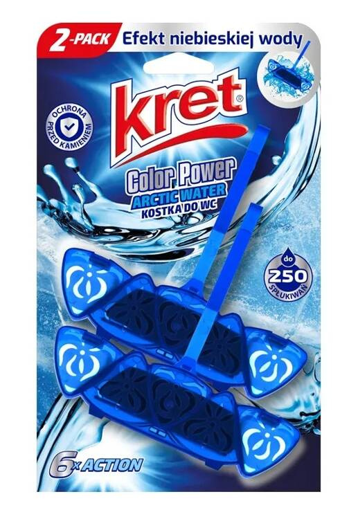 KRET zawieszka WC barwiąca duo Arctic Water 2x40g Arctic Water | Utrzymanie czystości \ WC ...