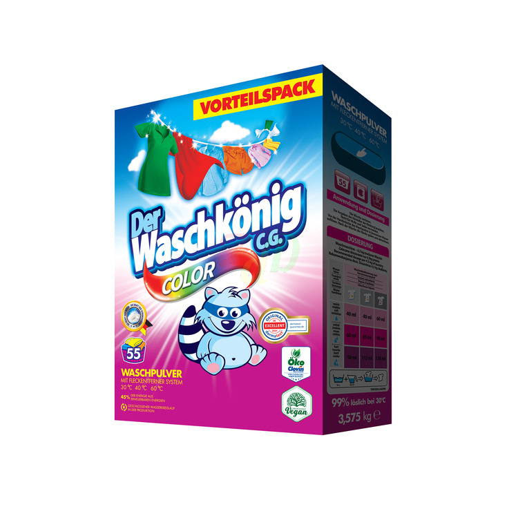 Waschkönig Color proszek do prania 55 prań 3,575kg Color | Utrzymanie ...